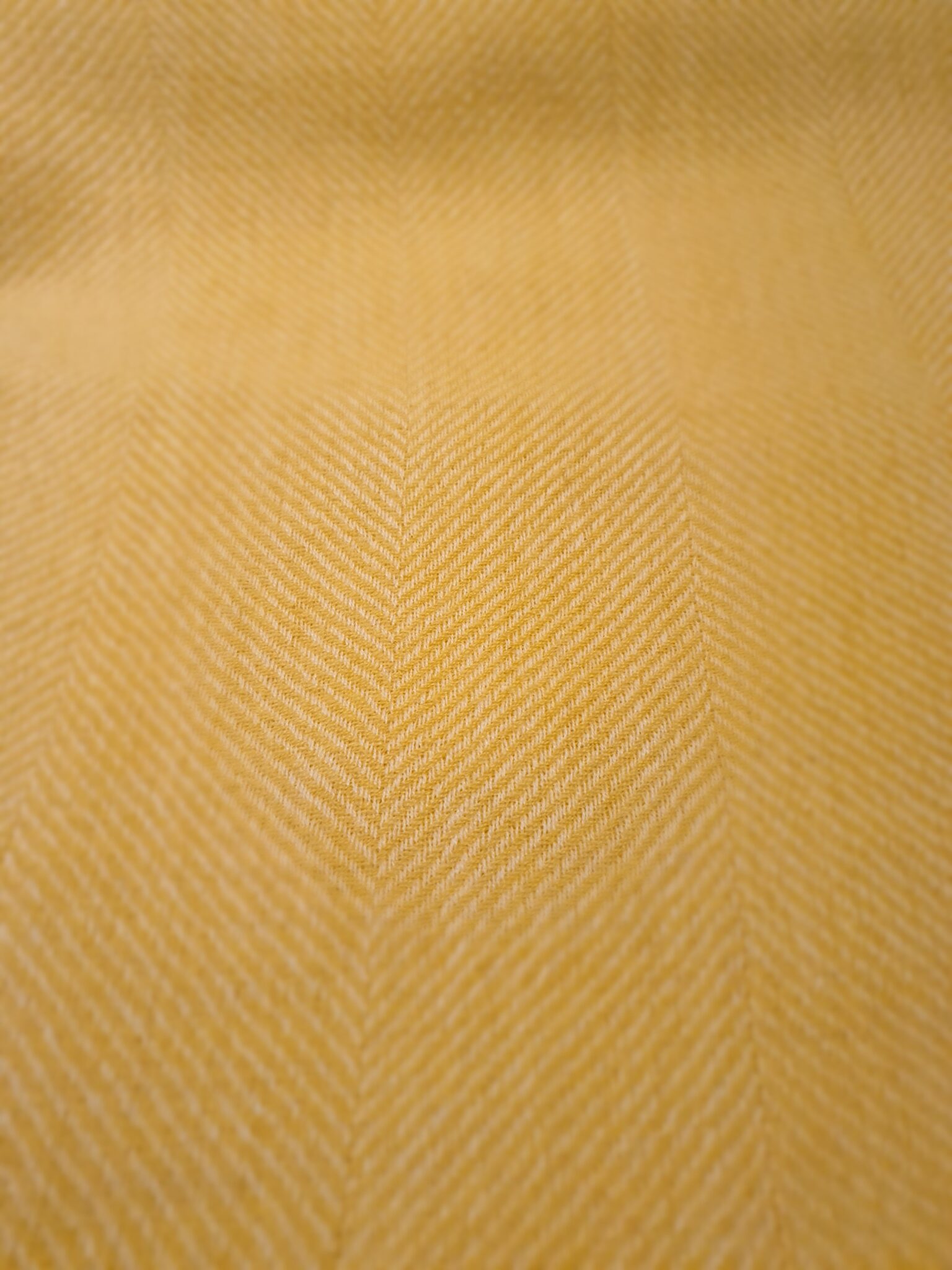 Sunshine Yellow and White New Zealand Worsted All Wool Herringbone ...